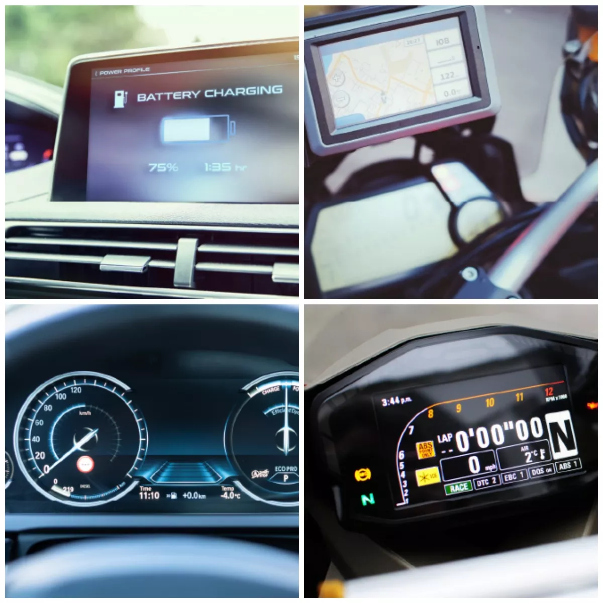 Digital Speedometer LCD Display for EV